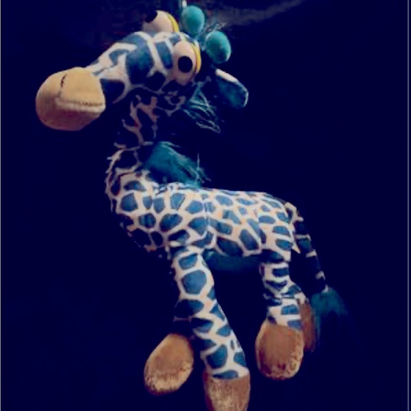 Toys | Blue And White Stuffed Giraffe | Poshmark